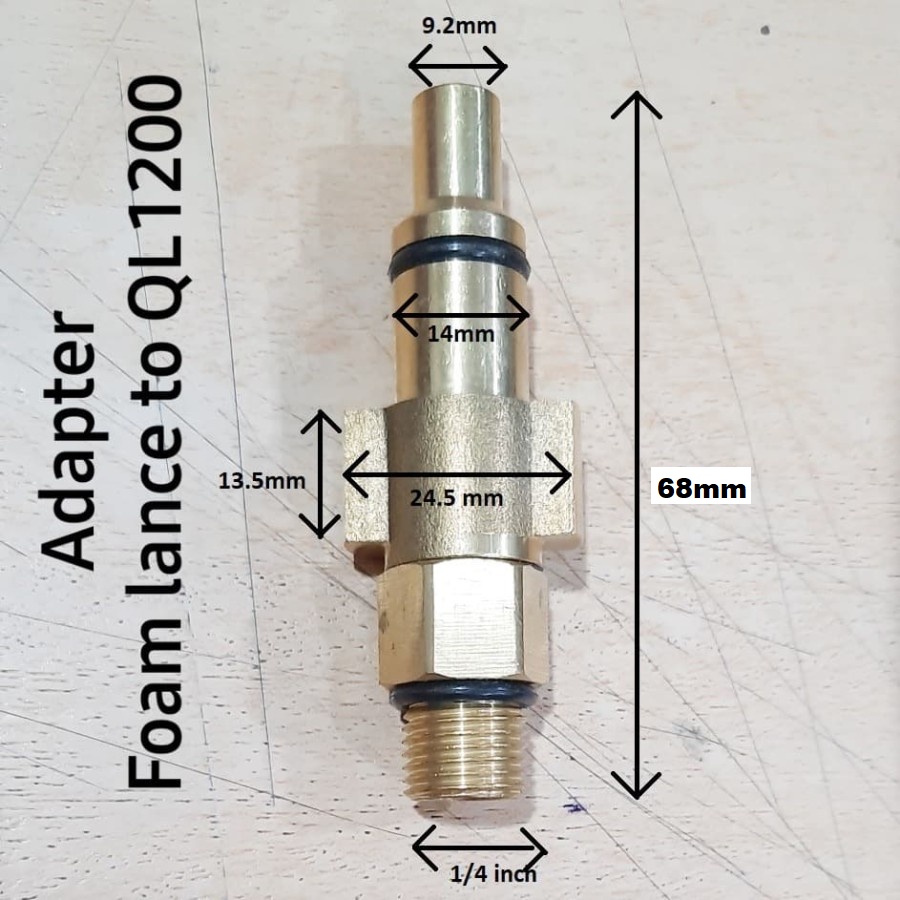 Jual Adapter - Sambungan Foam Lance to QL 2500 - QL 1900 - RPW70 ...