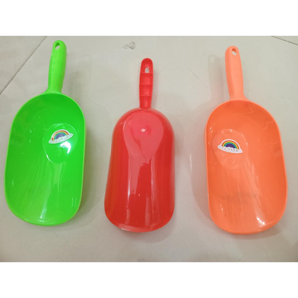 Jual SEKOP ICE PLASTIK MULTIGUNA RAINBOW | Shopee Indonesia
