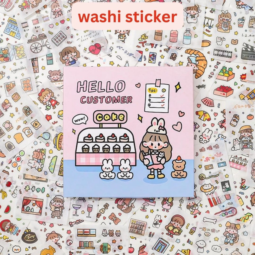 Jual Stiker PVC Aesthetic 1 Lembar | Sticker Kartun Anak Lucu | DIY ...