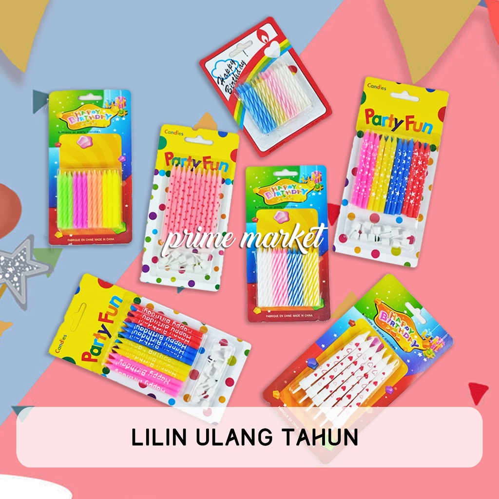 Jual Lilin Ulang Tahun Murah / Happy Birthday Candle (VCCD 2, VCCB 2 ...