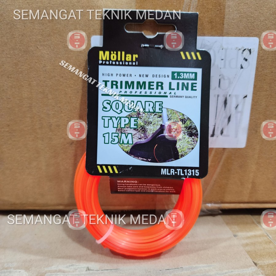 Jual 15 M TALI NILON SENAR POTONG RUMPUT GRASS TRIMMER LINE MOLLAR 1 ...
