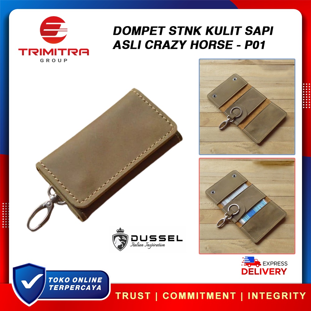 Jual Dompet STNK Motor Mobil Kulit ASLI Crazy Horse Vintage Olive Green ...