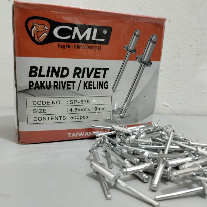 Jual PAKU RIVET "CAMEL" PER 50PCS 4.8MM VARIAN UKURAN || PAKU RIVET ...