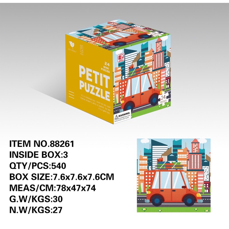 Jual Puzzle/Mainan edukasi anak / cartoon animal / kartun hewan ...