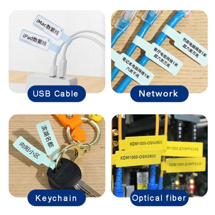 Jual Thermal Cable Label Sticker Niimbot D11 / D110 Refill Label ...