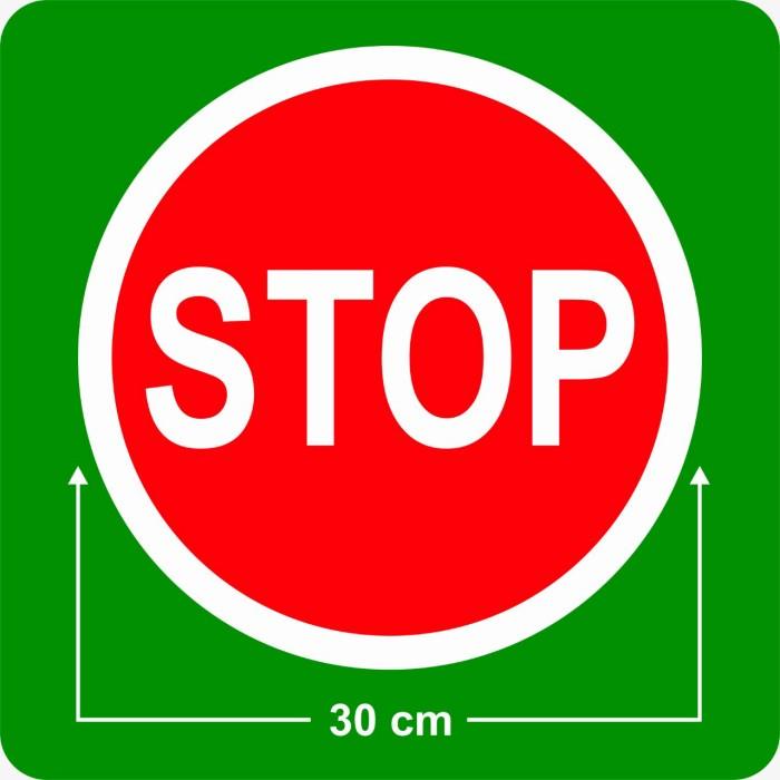 Jual Tongkat Stop/ Rambu Stop Besar 30Cm | Shopee Indonesia