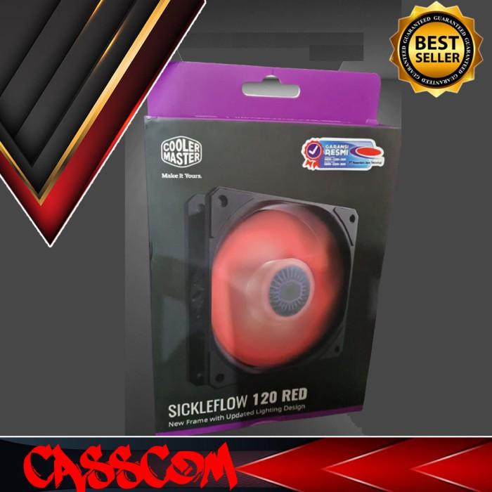 Jual Cooler Master Sickleflow 120 Led Case Fan Mfx-B2Dn-18Npr-R1 Red ...