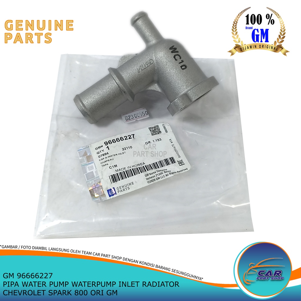 Jual PIPA WATER PUMP WATERPUMP INLET RADIATOR CHEVROLET SPARK 800 ORI ...