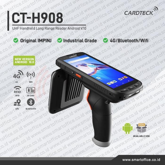 Jual Terlaris Rfid Uhf Handheld Reader Android 7.0 Portable Scanner ...