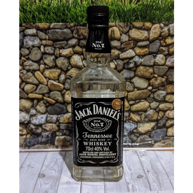 Jual botol bekas minuman keras jack Daniel lengkap tutup botol bekas ...