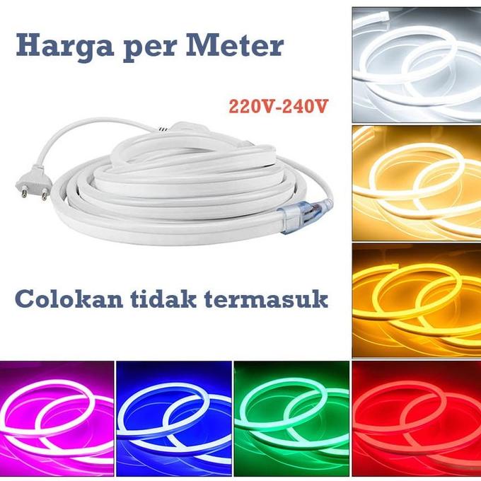 Jual Lampu Neon Flex Neonflex LED Selang Flexible Strip Fleksibel ffs02 | Shopee Indonesia