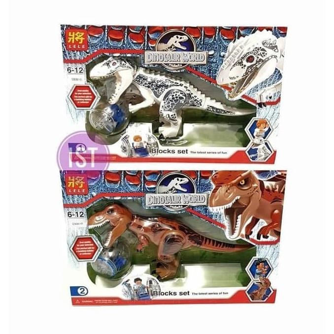Jual Mainan Lego Dinosaurus Block Lele Dinosaur World T-Rex Indominus ...