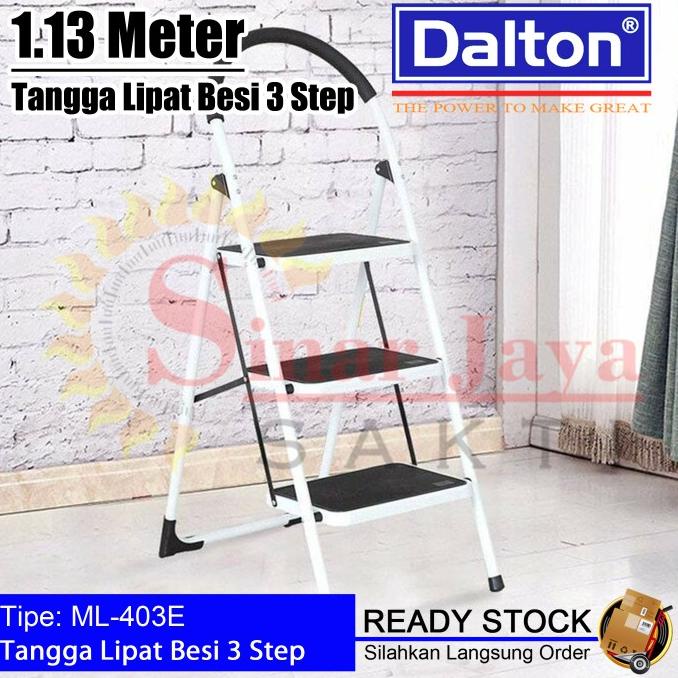 Jual Tangga Lipat Besi 3 Step Dalton Ml-403E Tangga Duduk Kokoh Step ...