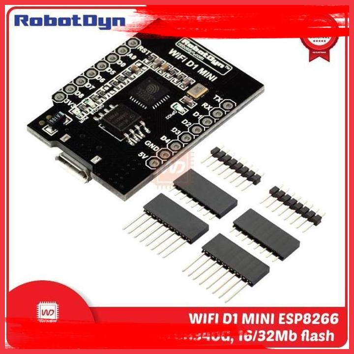 Jual (EASY) ROBOTDYN WIFI D1 MINI ESP8266 CH340G 16MB 32MB WEMOS D1 ...