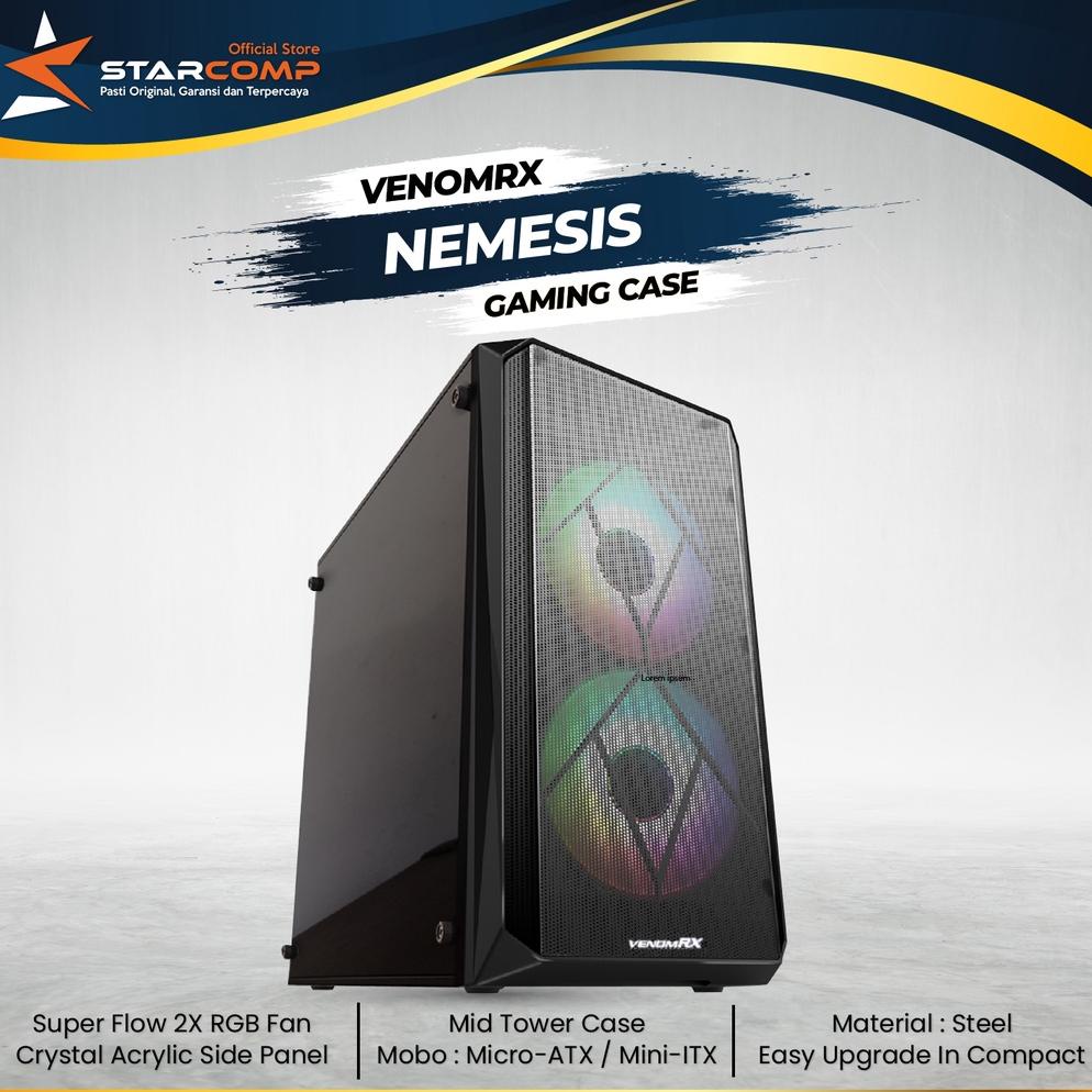 Jual VENOM RX NEMESIS MICRO ATX GAMING CASE VENOMRX | Shopee Indonesia