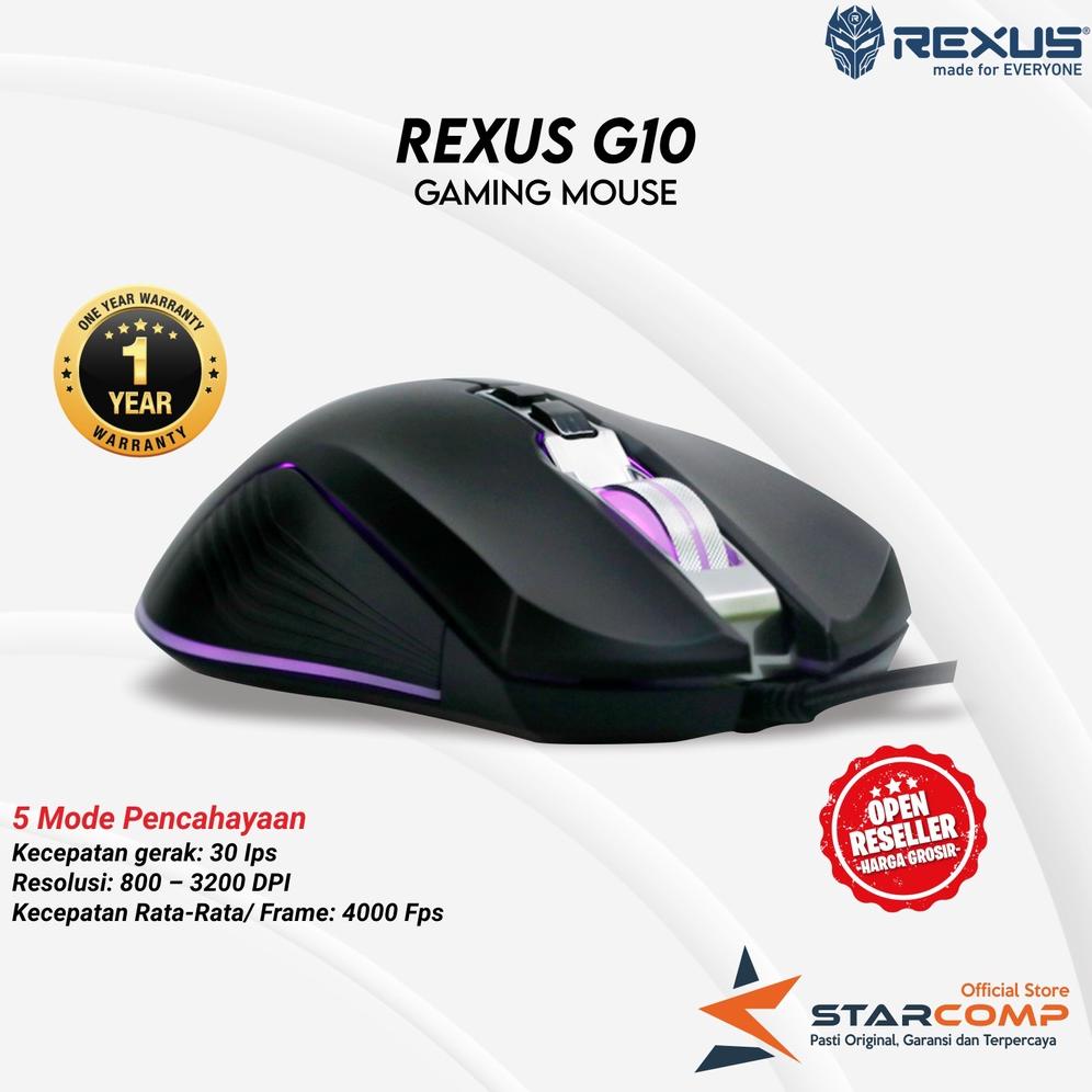 Jual Rexus Mouse Gaming Xierra G10 | Shopee Indonesia