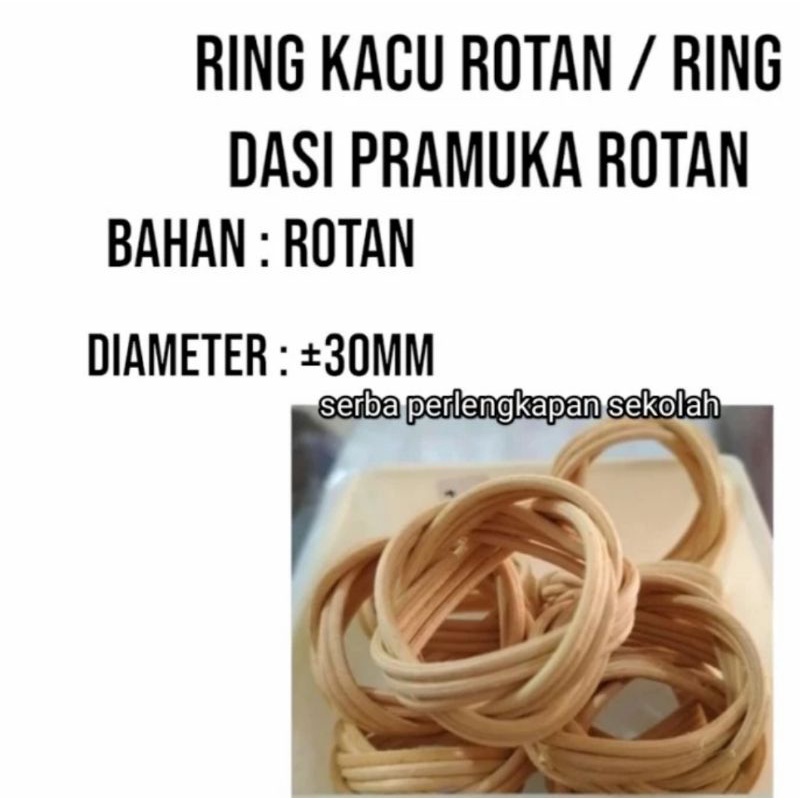 Jual RING KACU ROTAN/ RING DASI PRAMUKA ROTAN | Shopee Indonesia