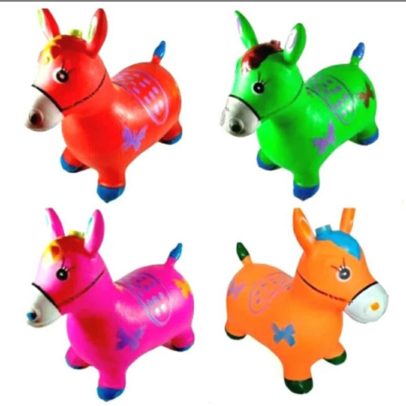 Jual Mainan kuda kudaan karet animal jumping kuda jumping | Shopee ...