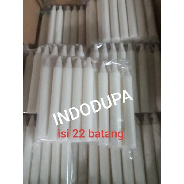 Jual LILIN PUTIH ISI 22 BATANG | Shopee Indonesia