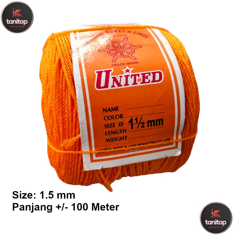 Jual Tali Tambang Tali Jala Burung 1,5 mm Panjang 100 Meter Berkualitas ...