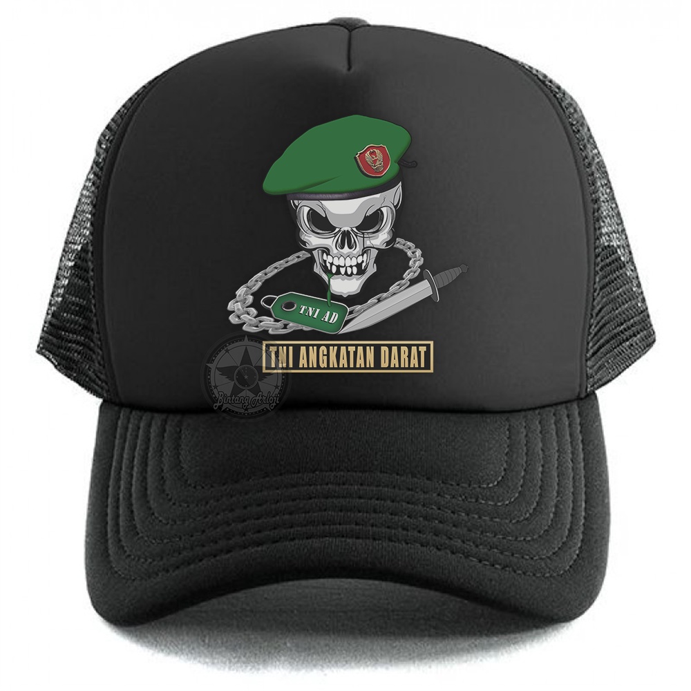 Jual (Exclusive) Topi TNI Angkatan Darat Baret Hijau Light Gold ...