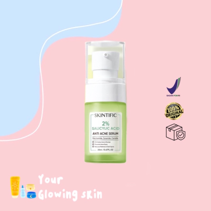 Jual SKINTIFIC 2% Salicylic Acid Anti Acne Serum 20ml | Shopee Indonesia