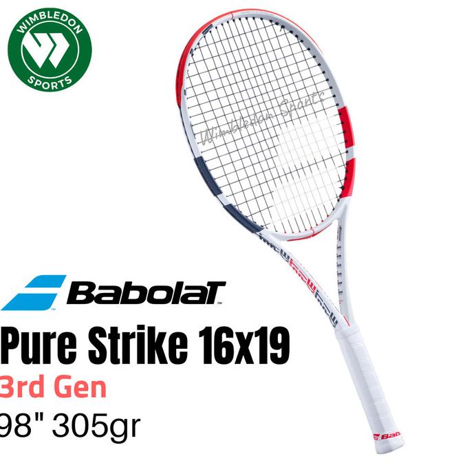 Jual Raket Tenis BABOLAT PURE STRIKE 16x19 3rd Gen /Pure Strike 16/19 ...