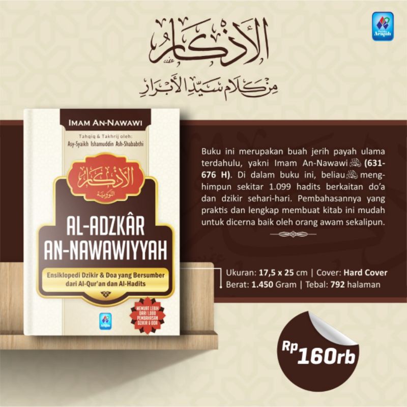 Jual Buku Al-Adzkar An-Nawawiyyah Ensiklopedi Dzikir dan Doa yang ...