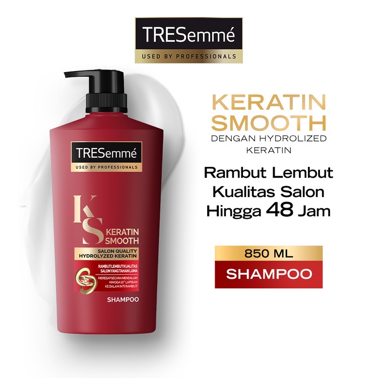 Jual TRESEMME Shampoo Perawatan Rambut Lembut Keratin Smooth Hair Care ...