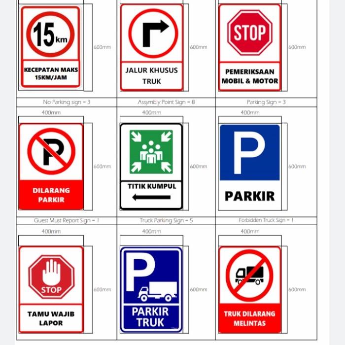 Jual Terlaris Papan Rambu Lalu Lintas | Shopee Indonesia