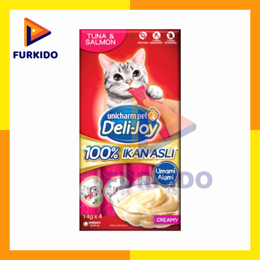 Jual Delijoy Creamy Tuna Salmon 56G | Shopee Indonesia