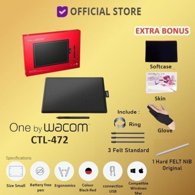 Jual Wacom One by CTL-472/K0-CX Creative Pen Tablet CTL472 CTL 472 KO ...