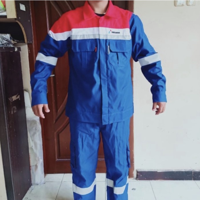 Jual Wearpack Pertamina Setelan Baju Celana / Two Piece Coverall ...