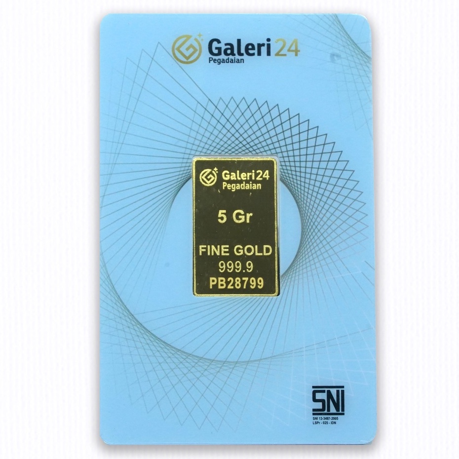 Jual Logam Mulia Galeri 24 5gr (LM) 5 GRAM - Emas Galeri 24 | Shopee Indonesia