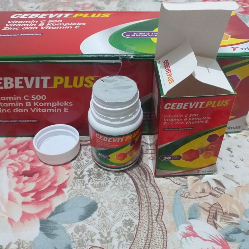 Jual MultiVitamin CEBEVIT PLUS Vitamin C - B Complex - ZINC -E - (30 ...