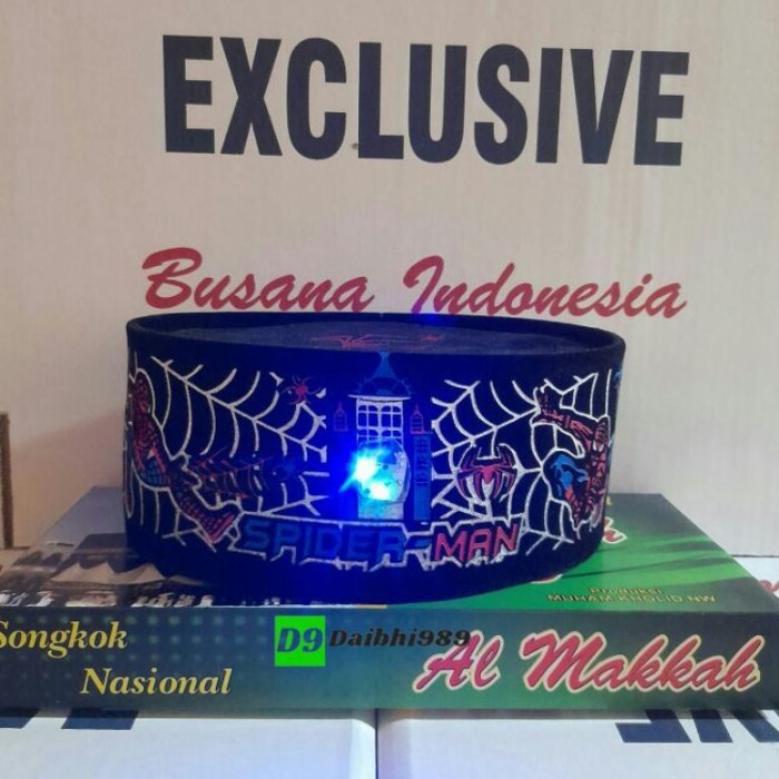 Jual Peci Anak Led Peci Karakter Songkok Anak Bludru | Shopee Indonesia