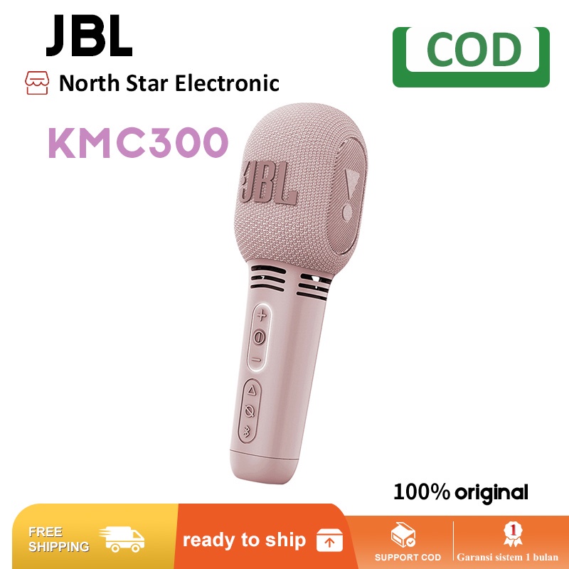 Jual Original JBL KMC 300 Bluetooth Wireless Microphone Handheld Karaoke Mic USB Mini Home KTV ...