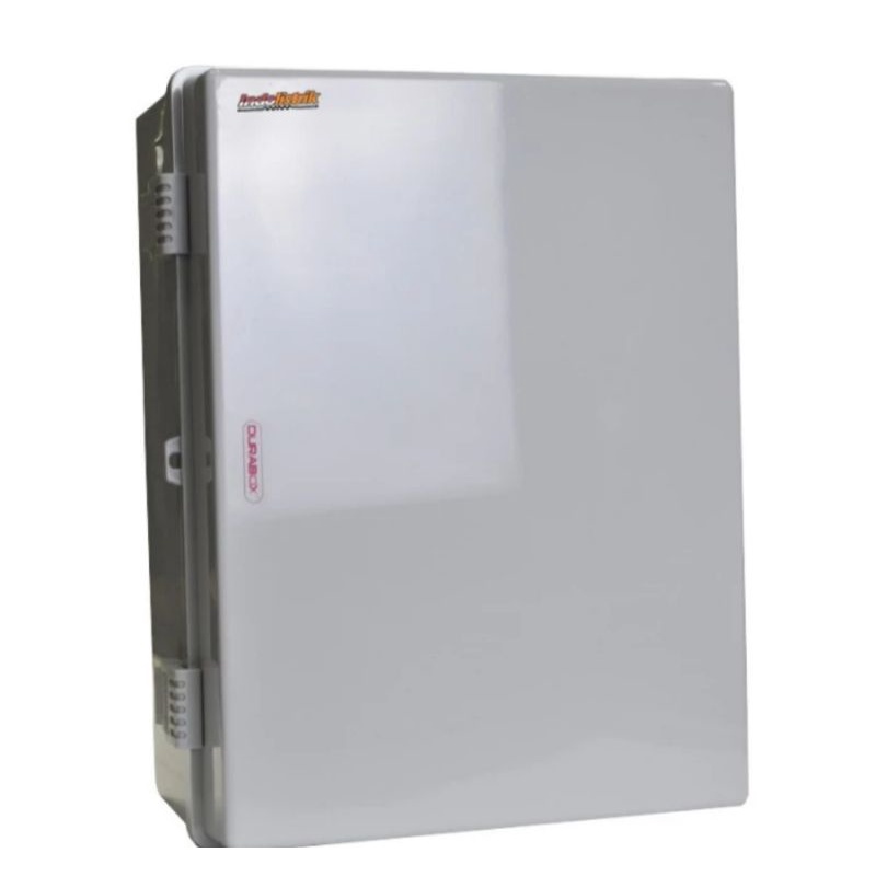 Jual Box Panel Plastik ABS 300x400x180 mm Abu-Abu + Base Plate Durabox ...