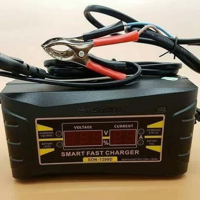 Jual Smart Fast Charger Cas Aki Accu 12v Otomatis Sueor 6A terbaik ...
