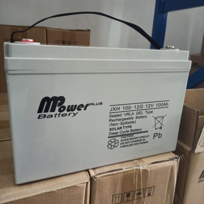 Jual aki vrla / baterai kering/ aki MPower JXH100-12G 100ah 12v 12 v ...