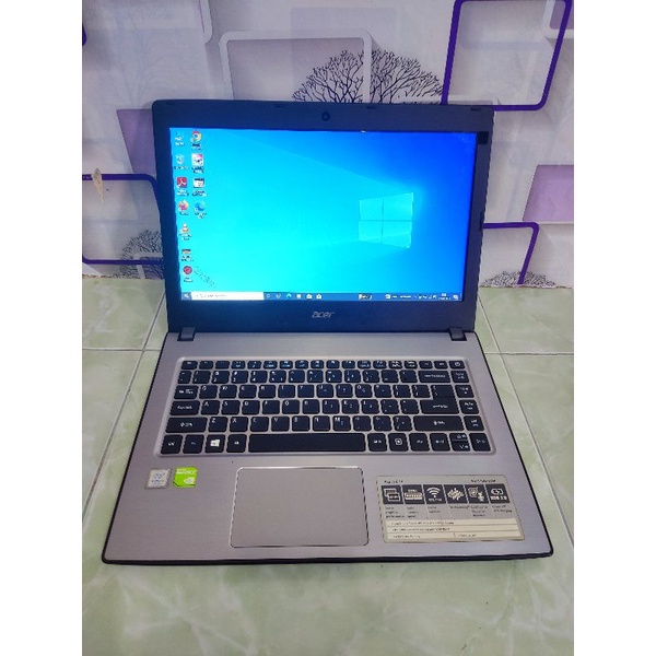 Jual Laptop Acer Aspire E5-476G Intel core i3-7020U (Ram 4GB/SSD 240GB) | Shopee Indonesia