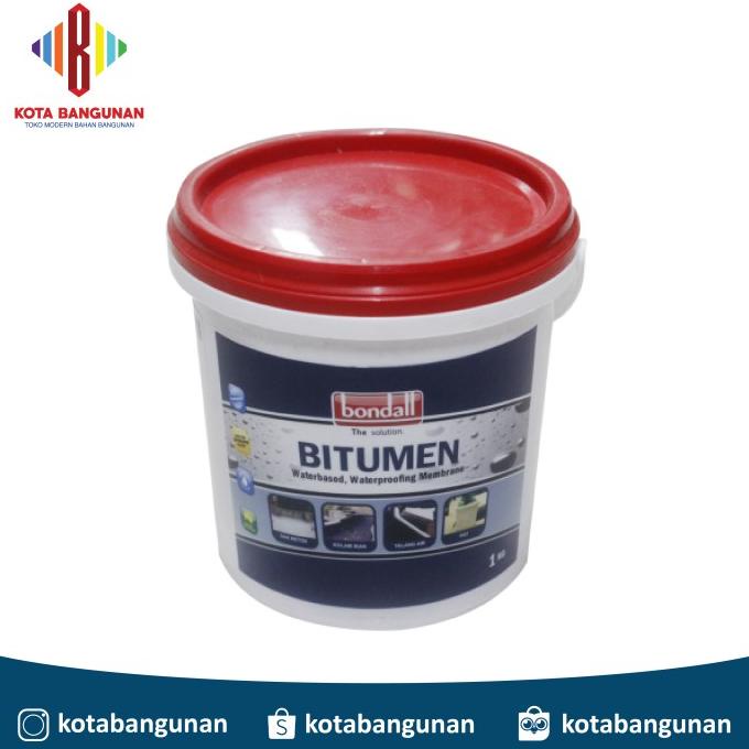 Jual Jual Cat Waterprof Bondall Bitumen 1Kg | Shopee Indonesia
