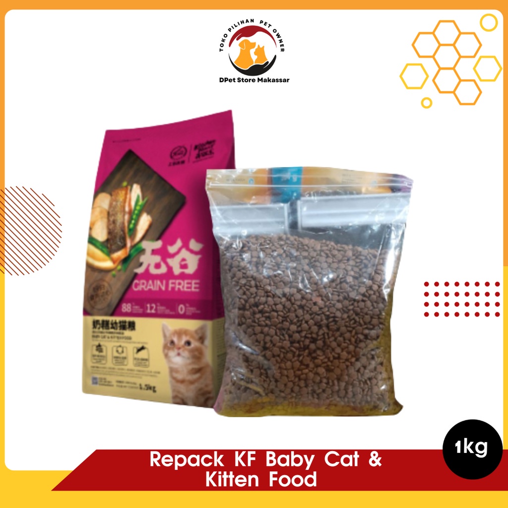 Jual Makanan kucing kering-Repack KF Baby Cat & Kitten Food 1Kg dry ...