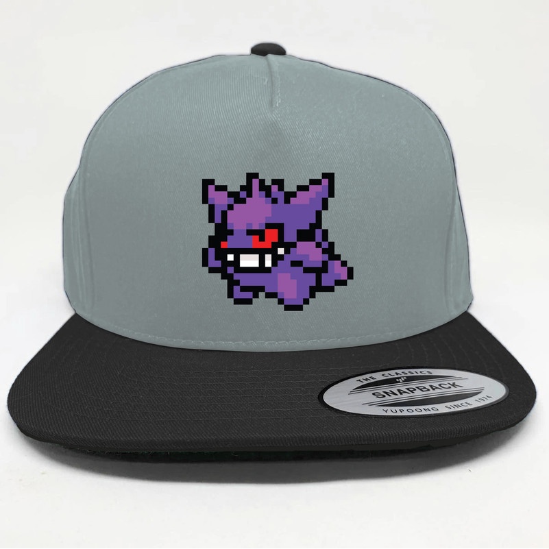 Jual Topi Snapback Pokemon Gengar Pixel Art | Shopee Indonesia