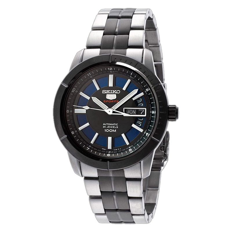 Jual Jam Tangan Pria Seiko 5 Sports SRP343K1 Automatic Dark Blue Dial ...