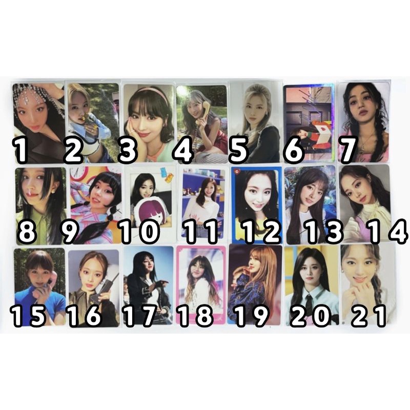 Jual twice photocard pob pre order benefit between 1&2 nayeon jeongyeon momo sana jihyo mina ...