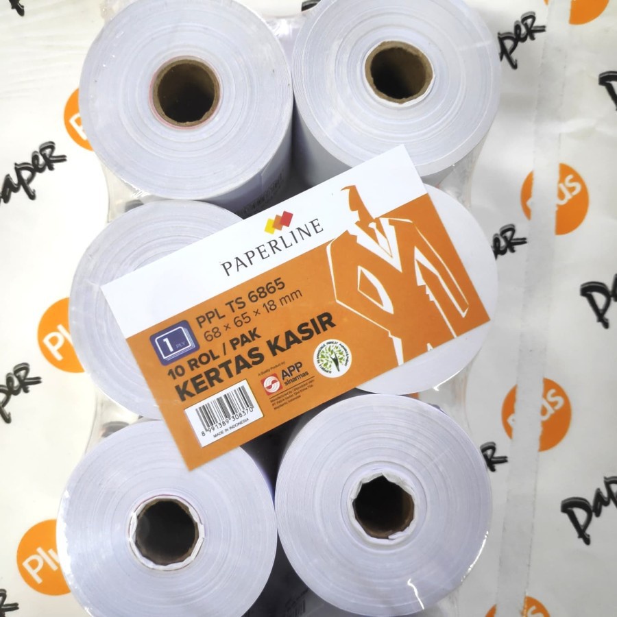 Jual Kertas Kasir Paperline 68x65 Telstruk Kalkulator Paper Cashier ...