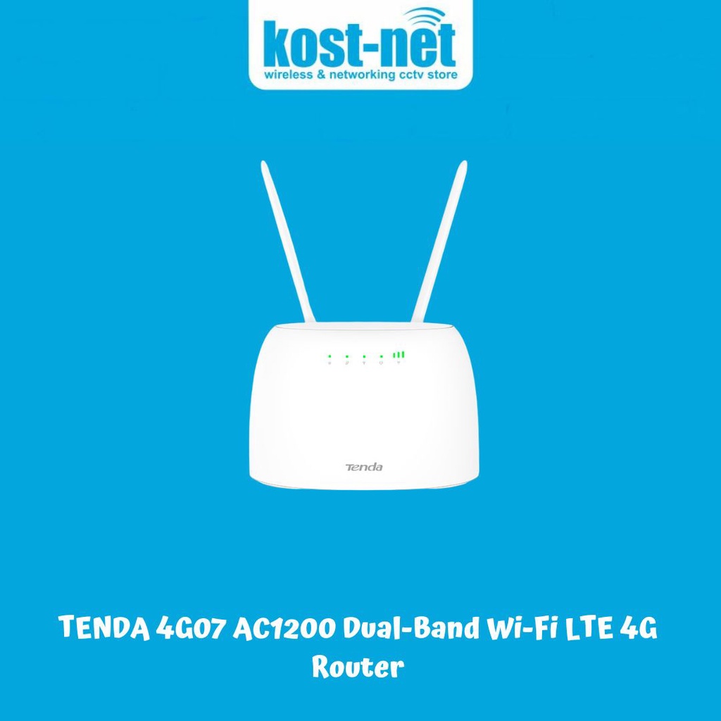 Jual TENDA 4G07 AC1200 Dual-Band Wi-Fi LTE 4G Router | Shopee Indonesia