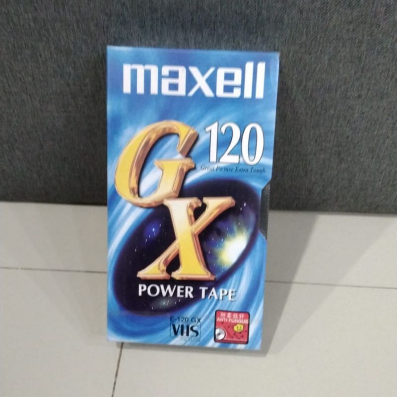 Jual MAXELL KASET VIDEO VHS E 120 GX POWER TAPE | Shopee Indonesia