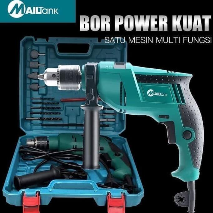 Jual FREE KOPER !!! MESIN BOR LISTRIK IMPACT 13 MM TEMBOK BETON SET ...